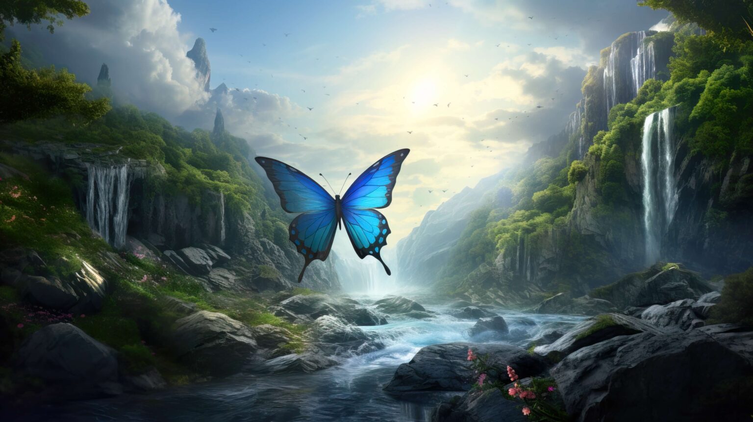 Beautiful Blue Butterfly Wallpapers For Free, 4k