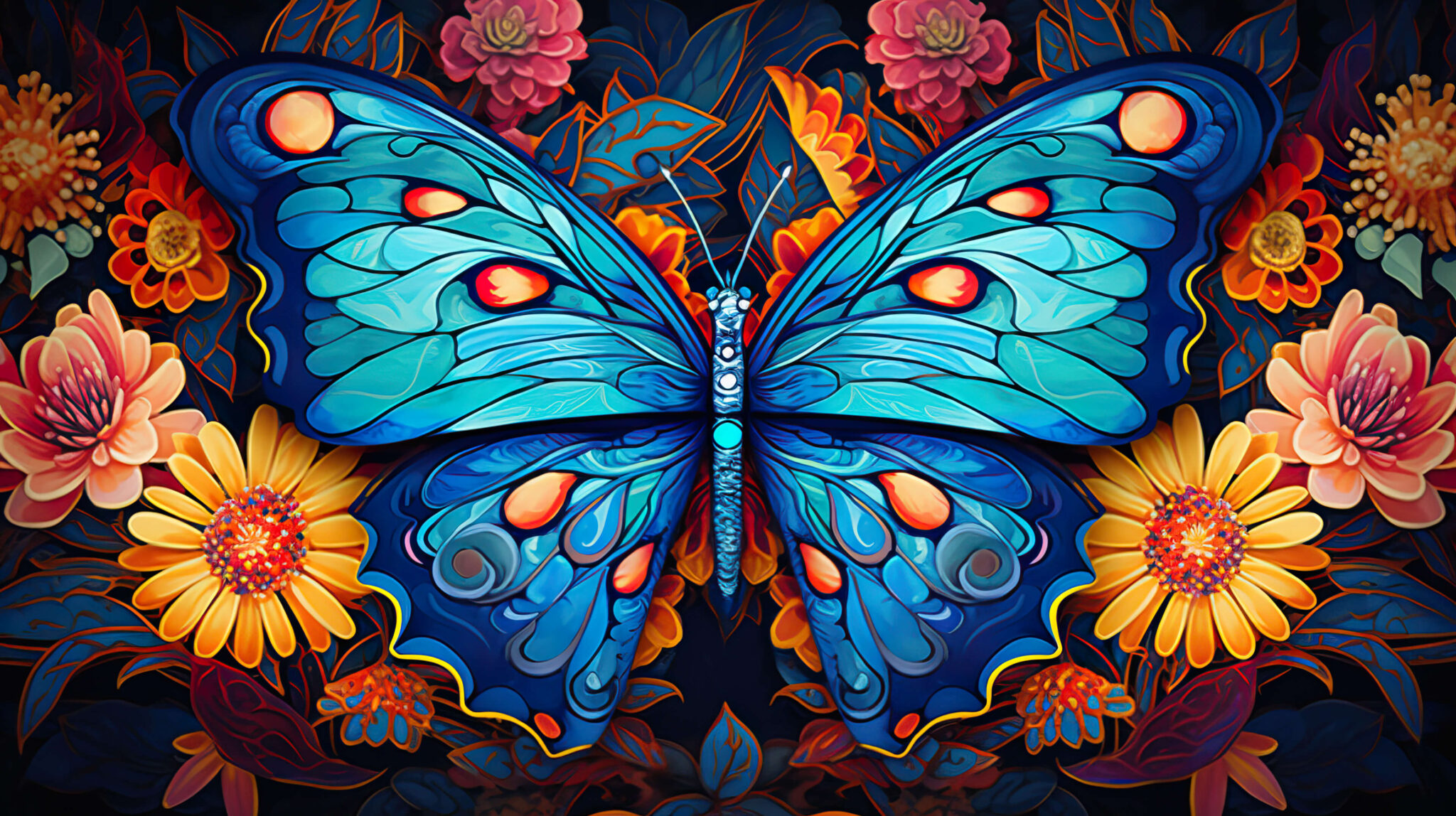 Beautiful Blue Butterfly Wallpapers For Free, 4k
