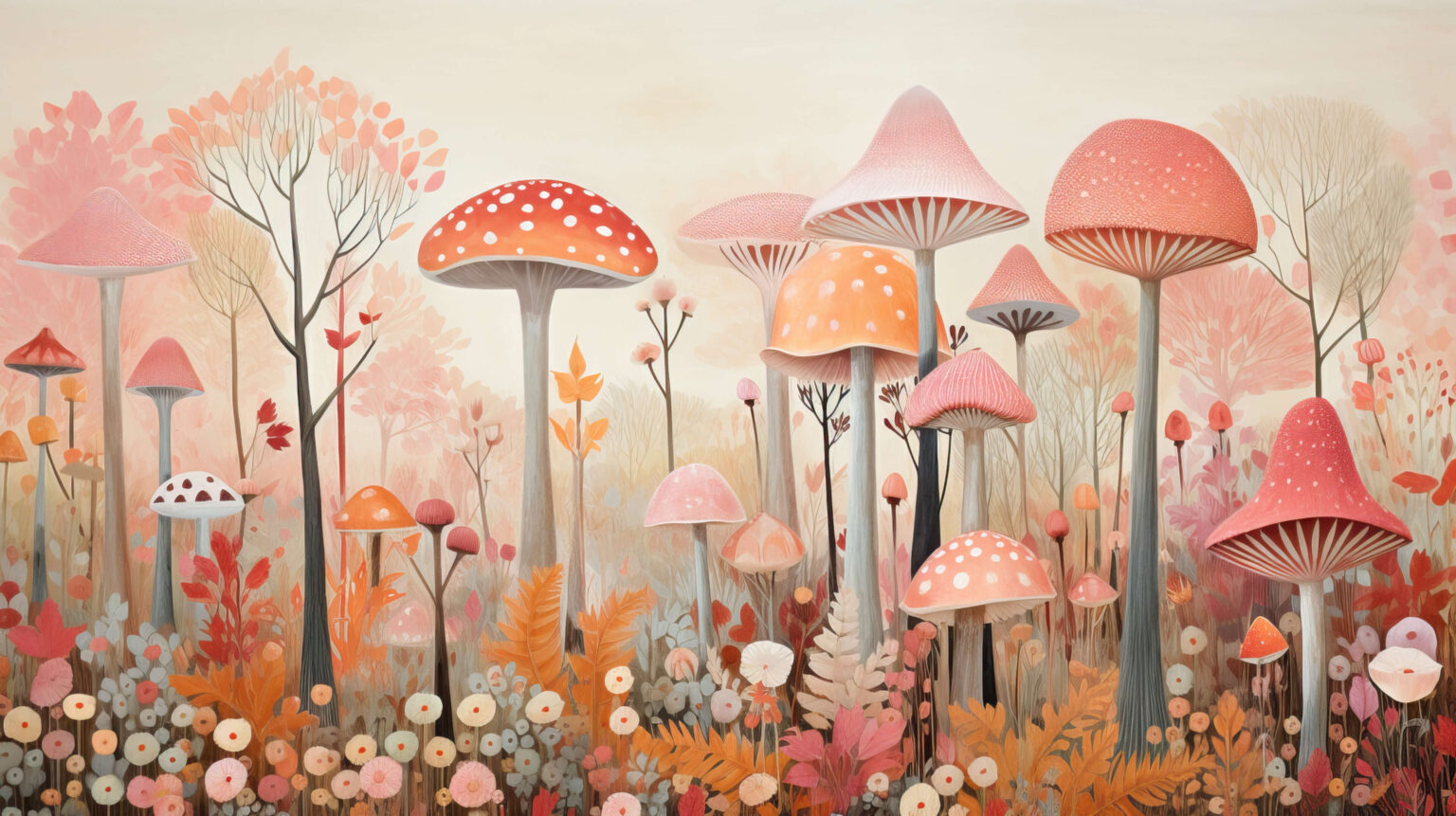 Mushroom Wallpaper, Free, 4k