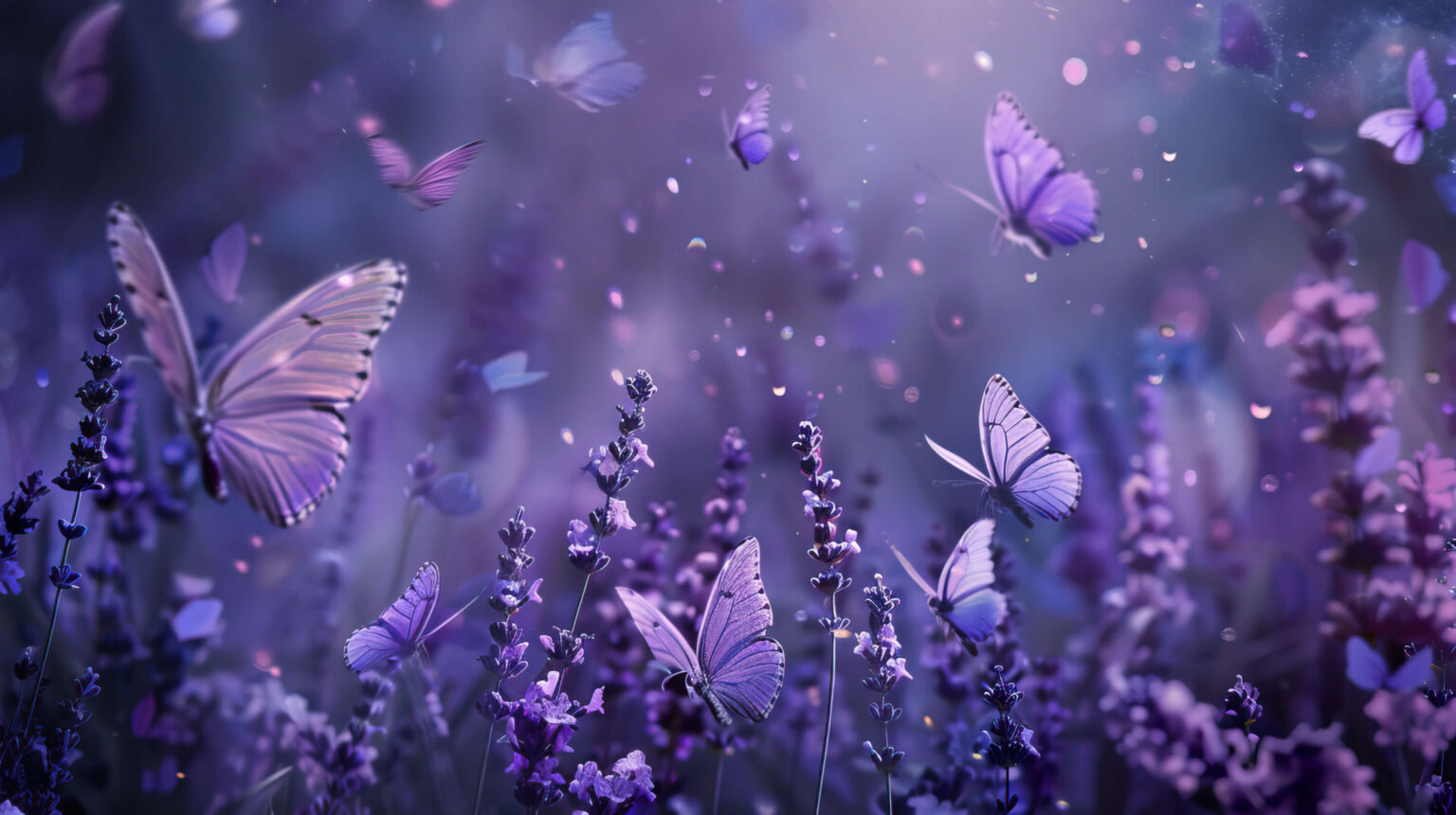Lavender Butterfly Wallpaper, Free, 4k