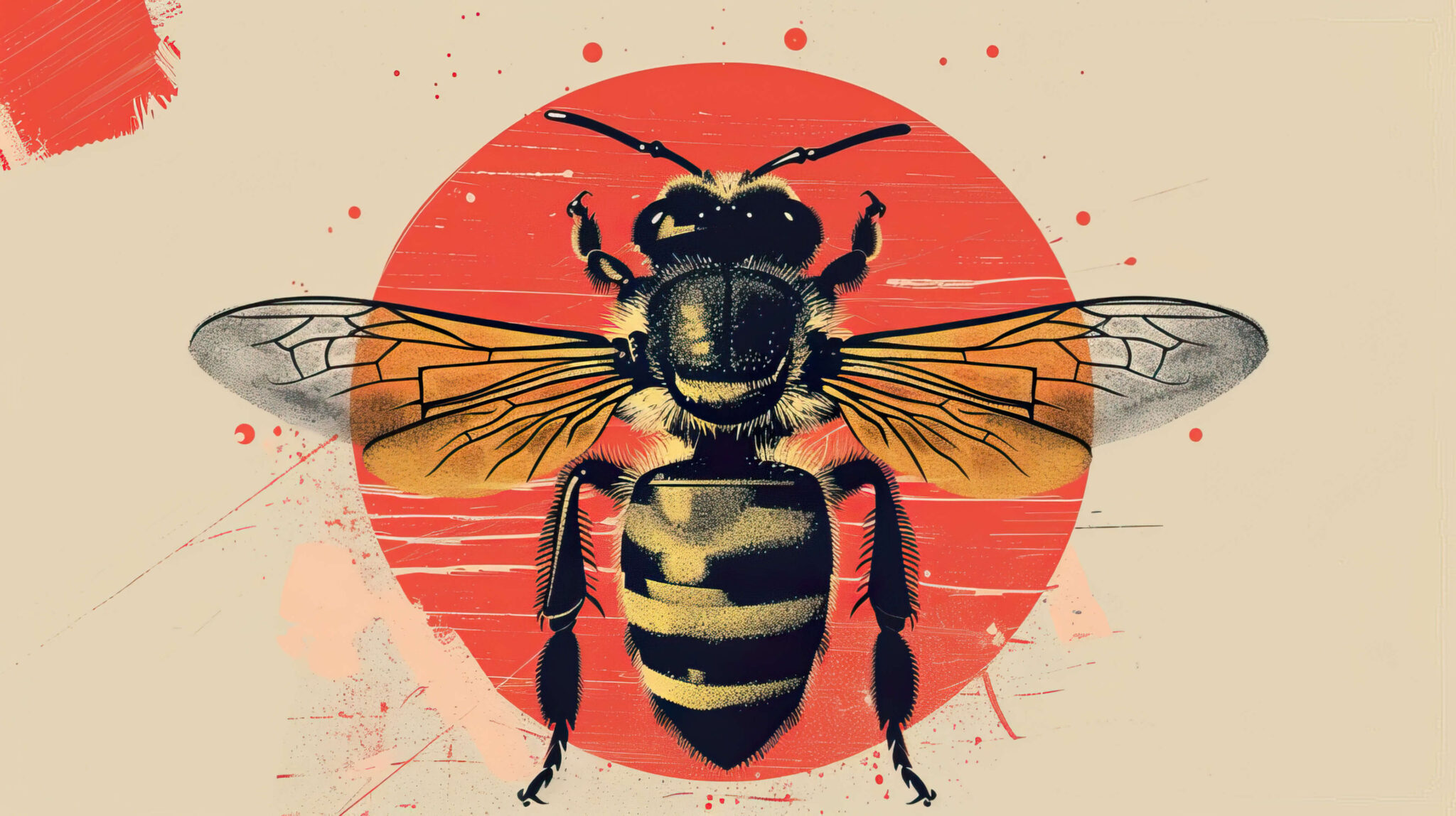 Aesthetic Bee Wallpaper, Free, 4k