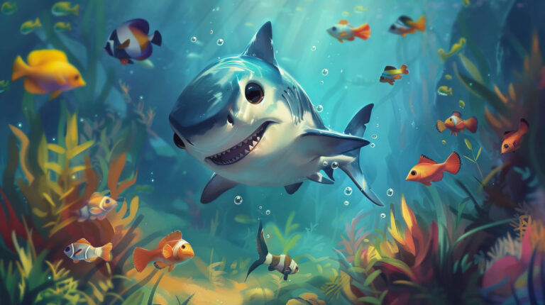 Cute Shark Wallpaper, Free, 4k