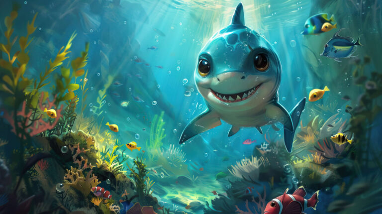Cute Shark Wallpaper, Free, 4k
