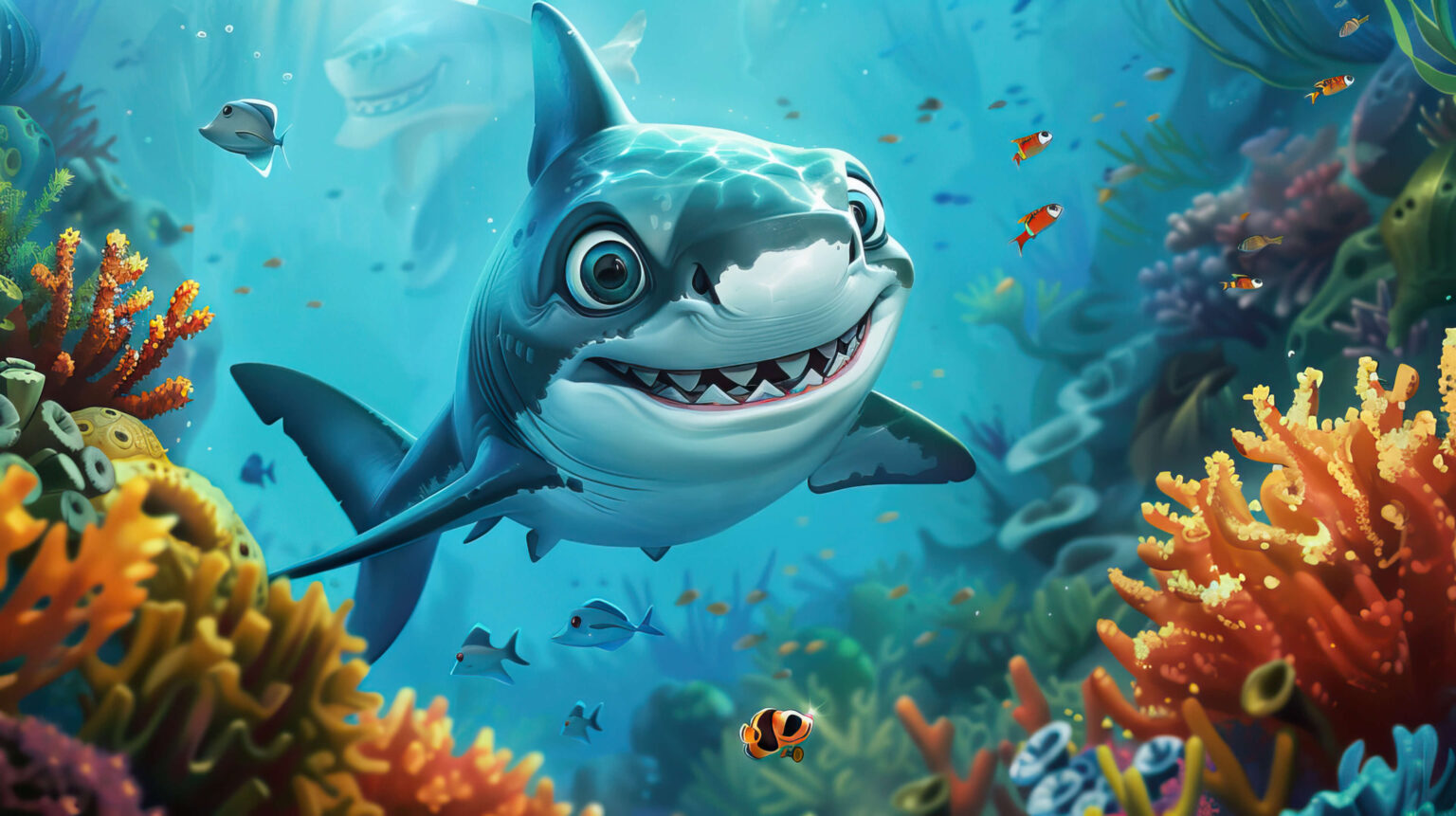Cute Shark Wallpaper, Free, 4k