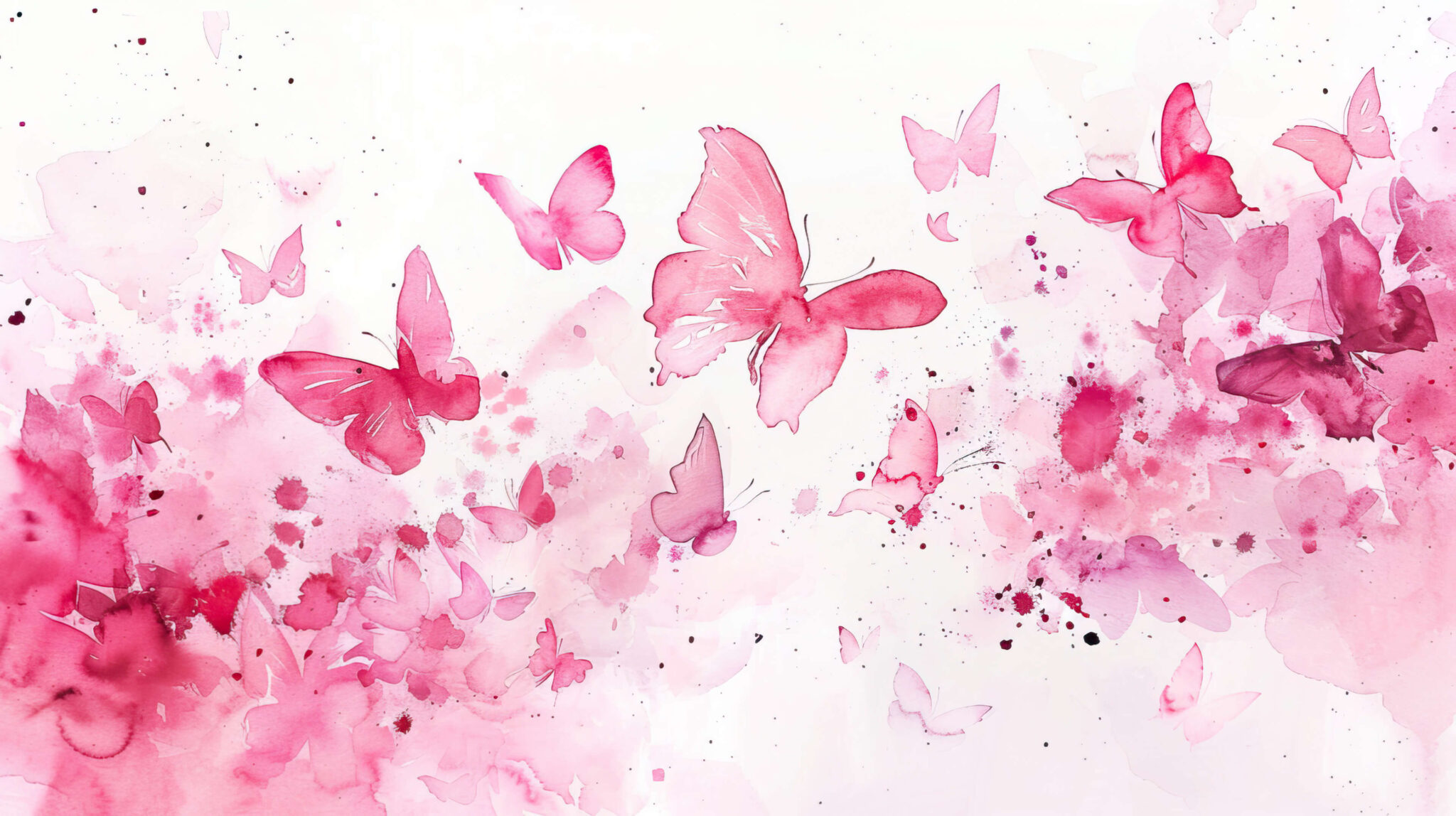 Pink Butterfly Wallpaper, Free, 4k