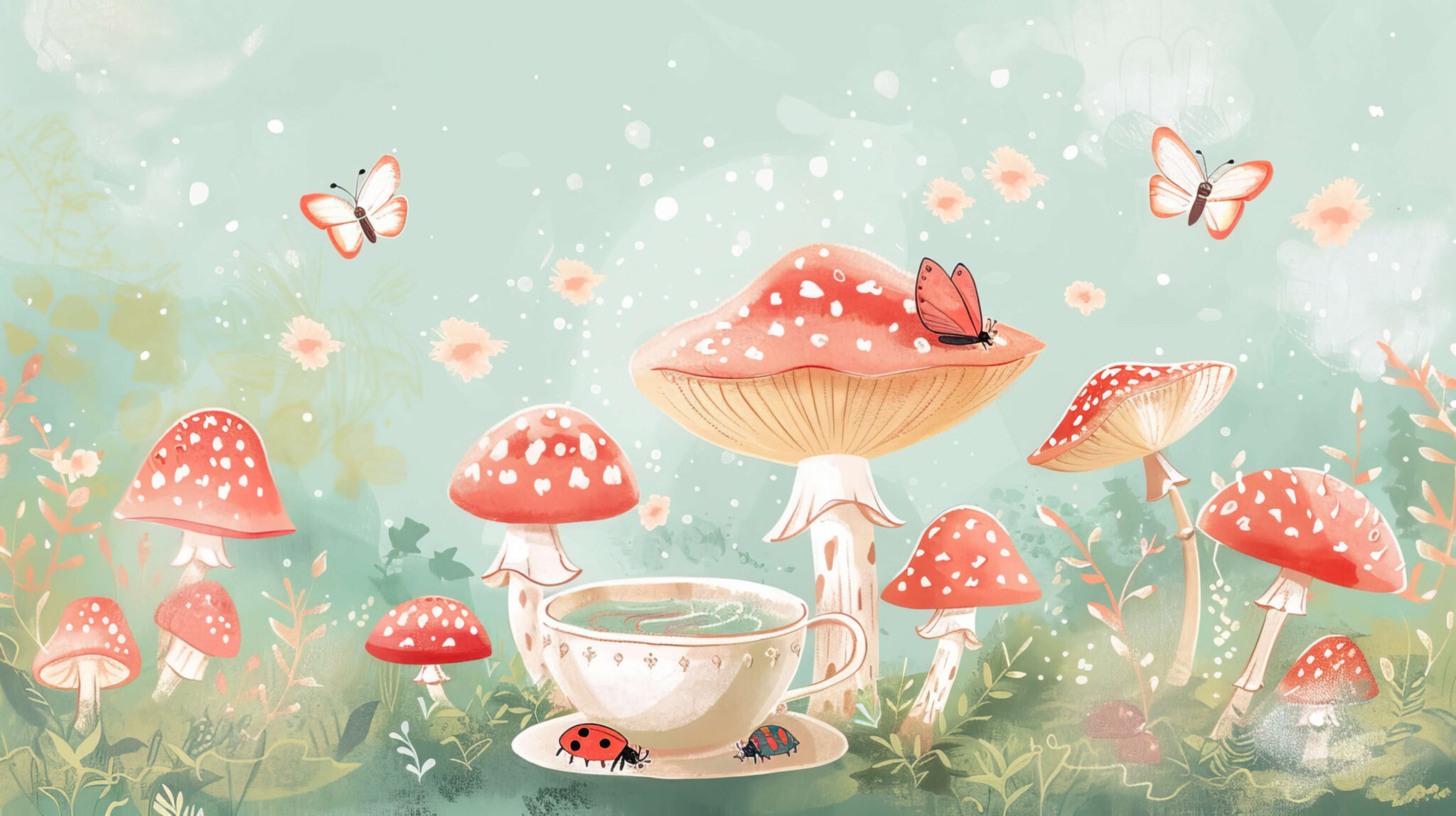 Cute Mushroom Wallpaper, Free, 4k
