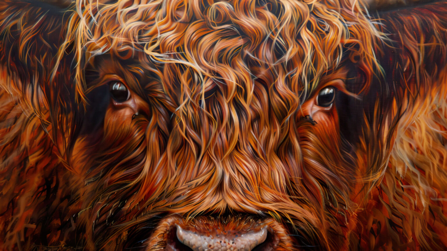 Highland Cow Wallpaper, Free, 4k